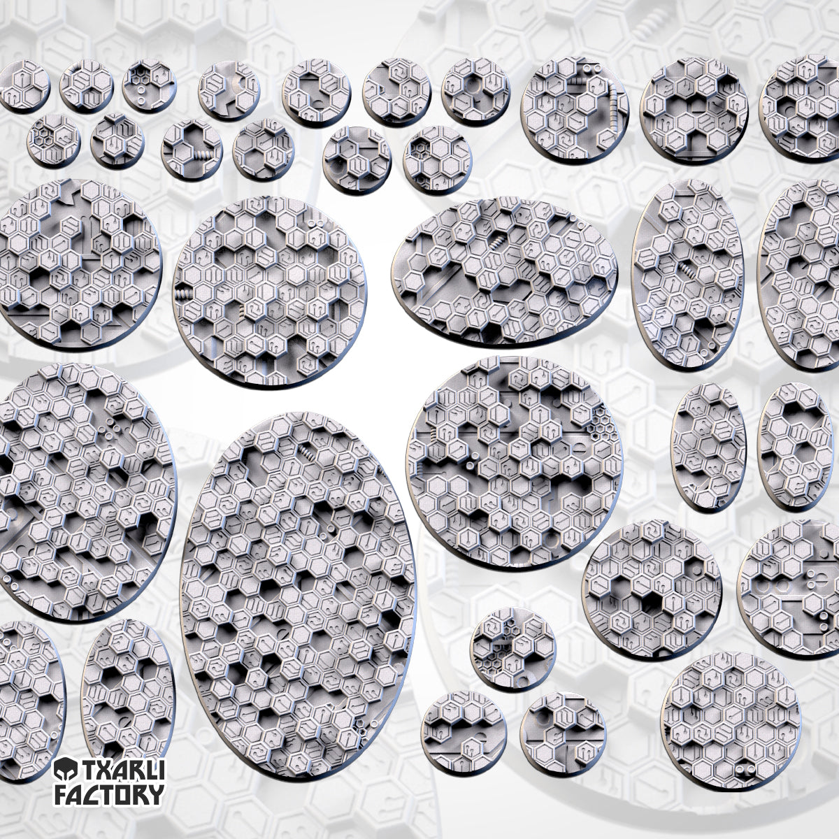 3D Printed Cyber Hex Bases