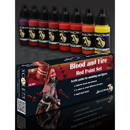 Scalecolor - Blood and Fire Red Paint Set